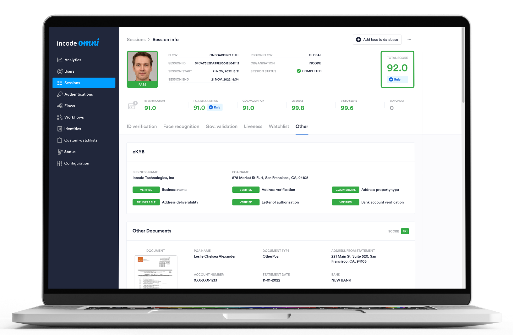 Incode | Identity Verification & Biometric Authentication Platform