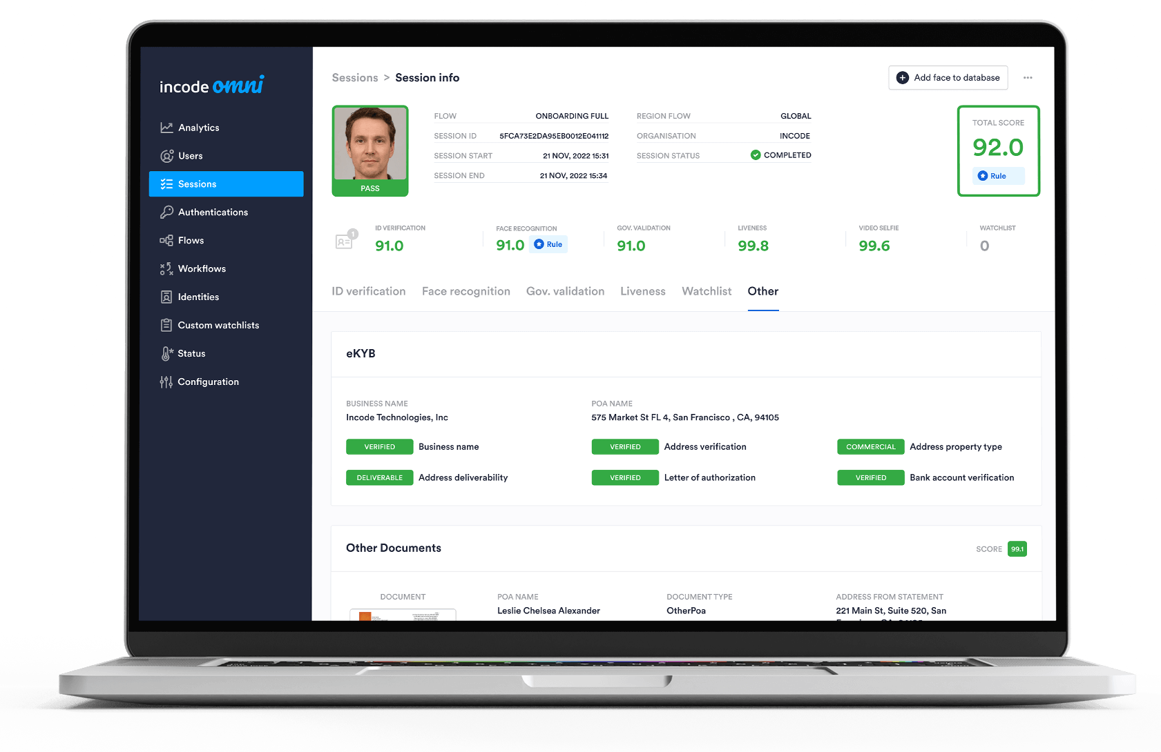 Incode | Identity Verification & Biometric Authentication Platform